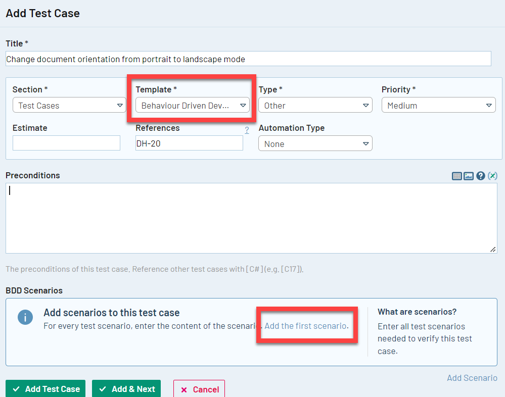 Behavior Driven Development BDD TestRail Support Center