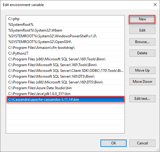 Cassandra Nosql Database Installation On Windows 8 0 1 1029 Version Testrail Support Center