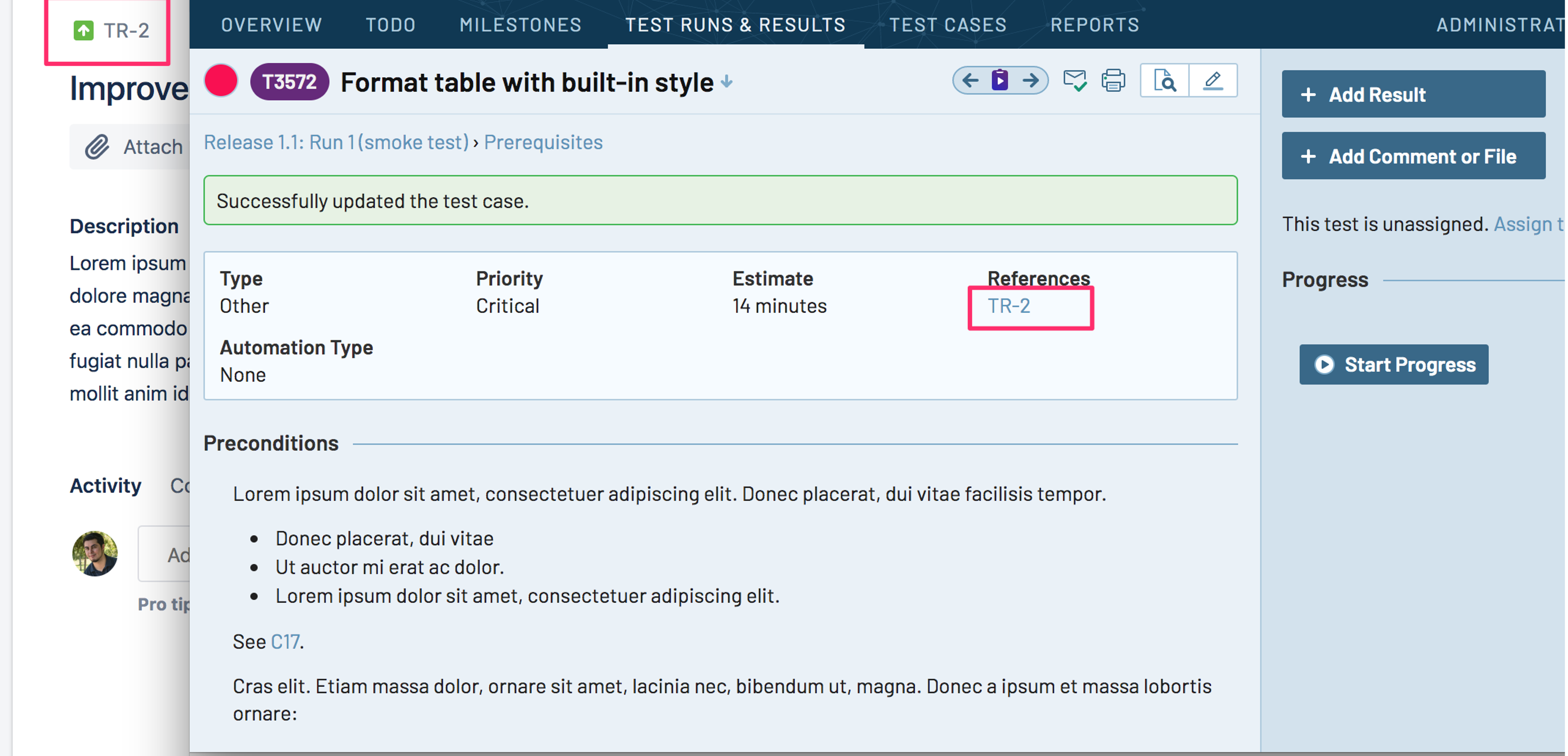 Configuring reference integrations – TestRail Support Center