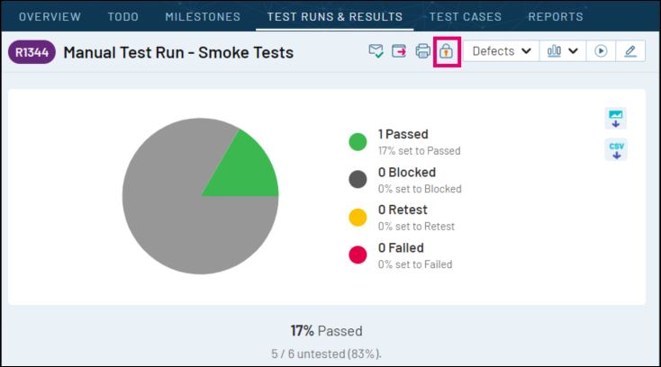 Closing test runs and plans – TestRail Support Center