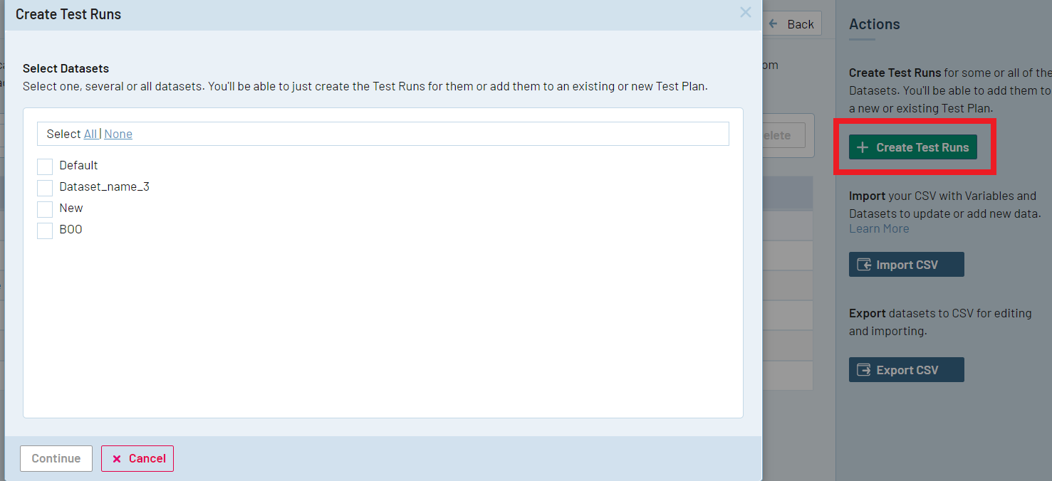 Test parameterization, variables, and datasets – TestRail Support Center