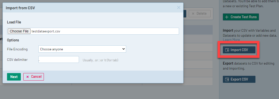 Test Parameterization Variables And Datasets Testrail Support Center