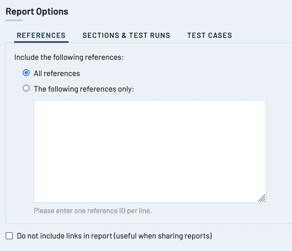 Coverage for References (Cases) report – TestRail Support Center