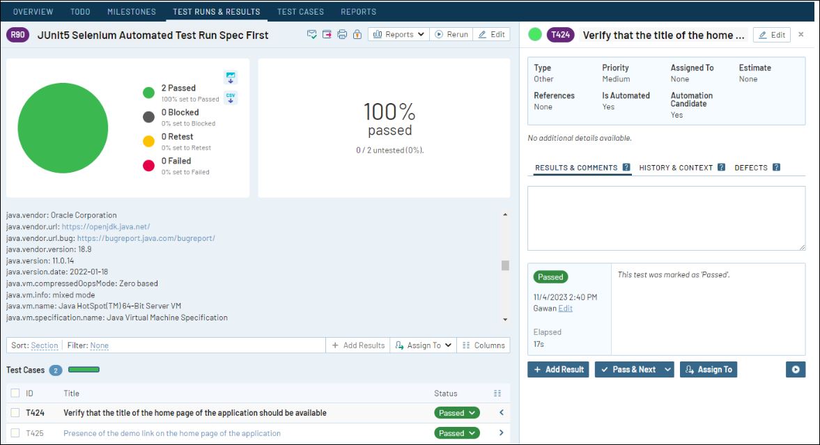 Specification-first workflow – TestRail Support Center