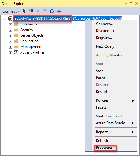 Creating the empty SQL database (Windows) - 8.0.4.7036 version ...