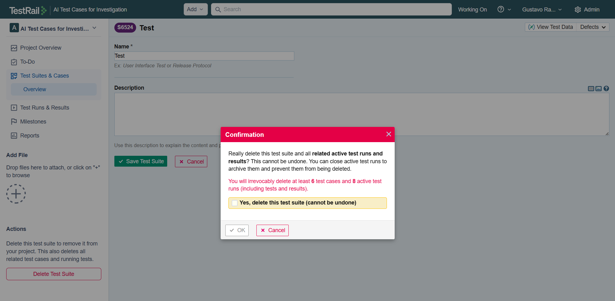 Test suites – TestRail Support Center