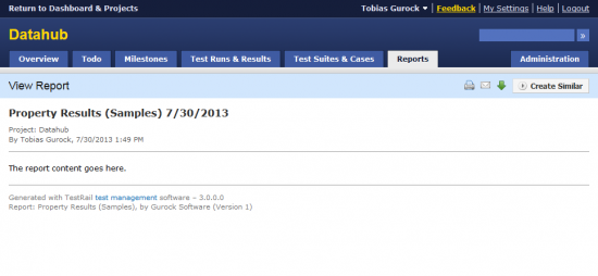 Reports: Building a custom report plugin (1/3) – TestRail Support Center