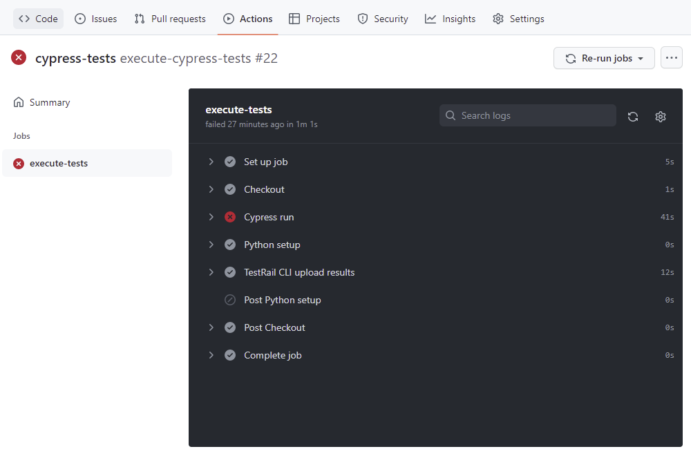 Integrating with GitHub Actions – TestRail Support Center